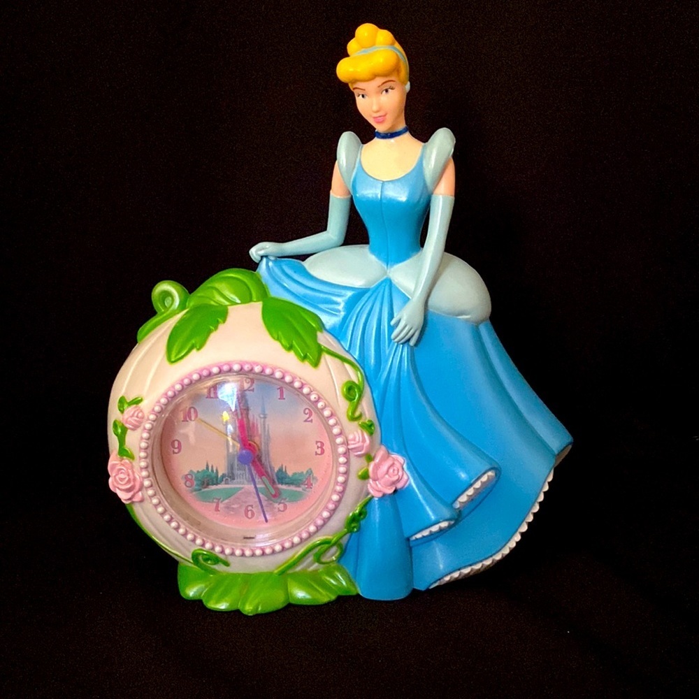 Disney Princess Cinderella Clock And Piggy Bank Cinde… - Gem